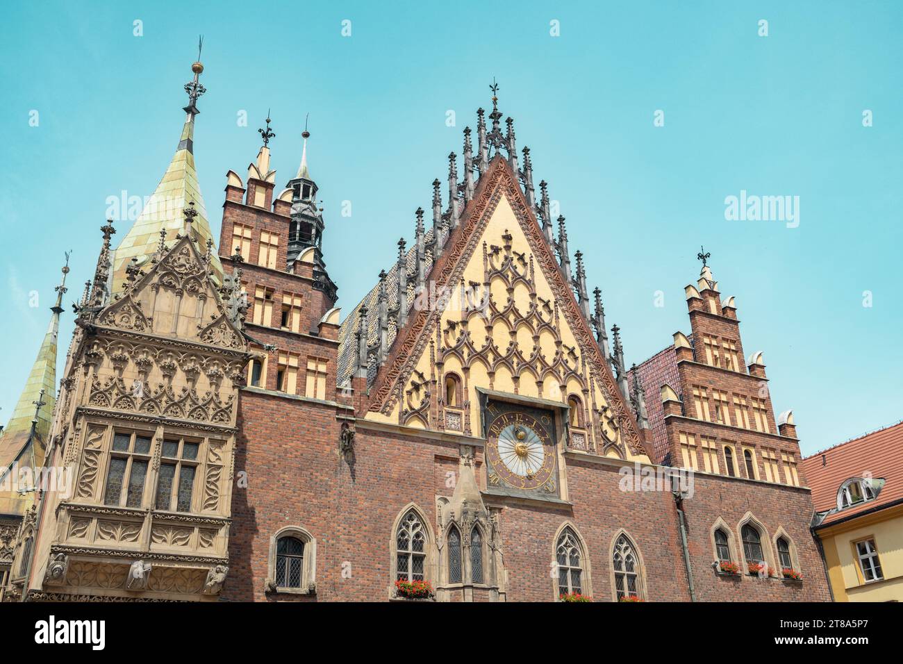On facade of 13th century town hall hi-res stock photography and images ...