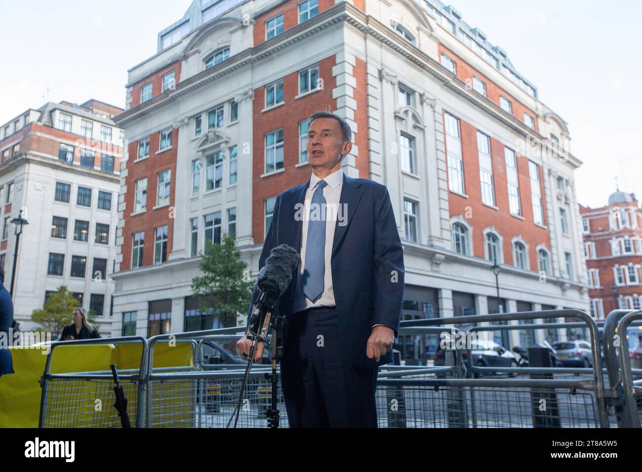 London, England, UK. 19th Nov, 2023. Chancellor of the Exchequer JEREMY ...