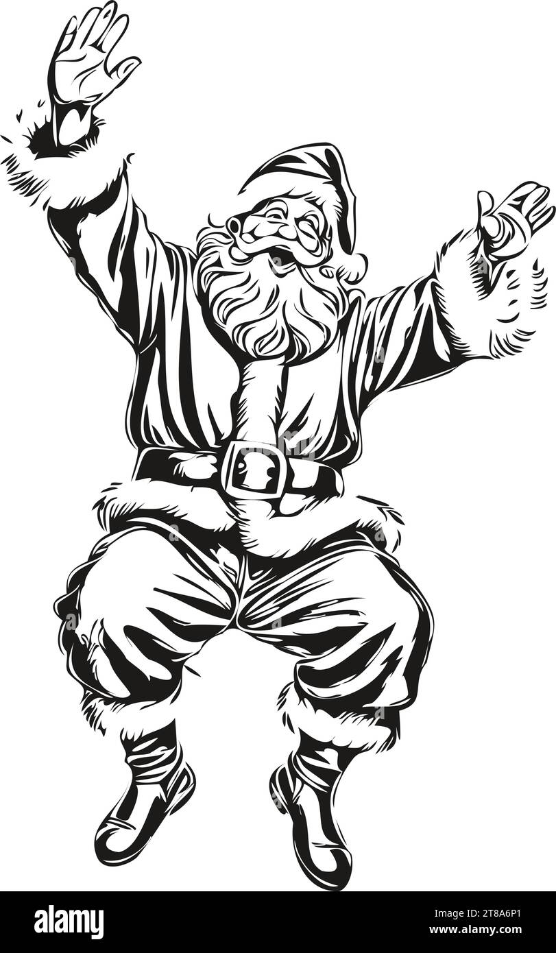 Father christmas isolated illustration hi-res stock photography and ...