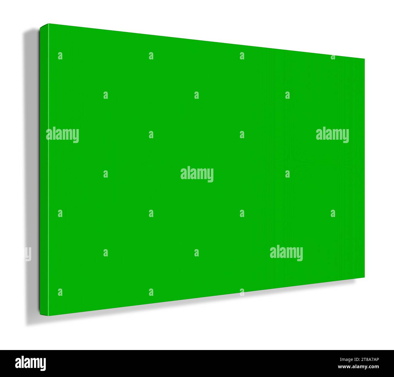 Green Canvas Wraps template for presentation layouts and design. 3D ...