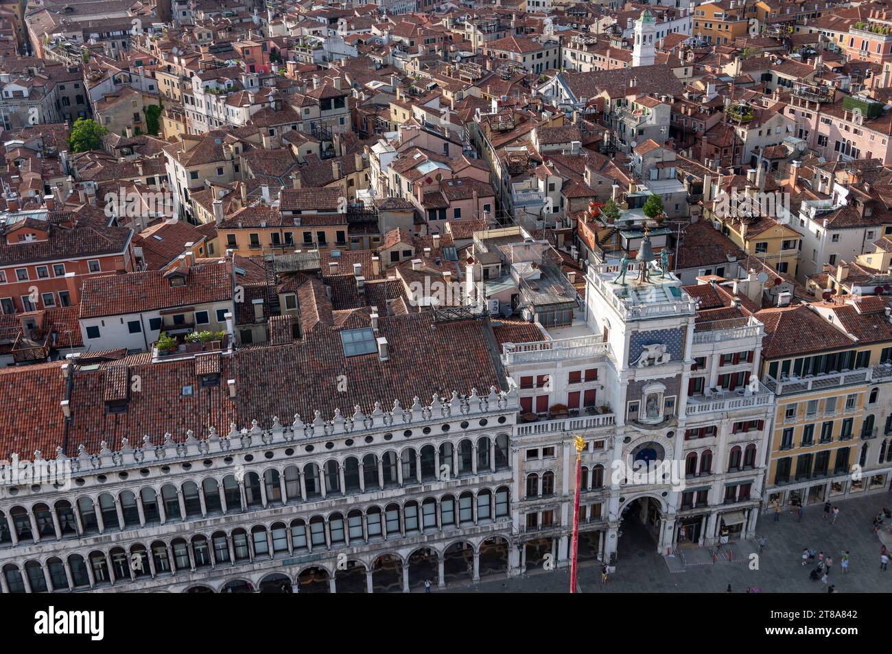 On the roof of the 1493 Renaissance Torre dell Orologio also known as ...
