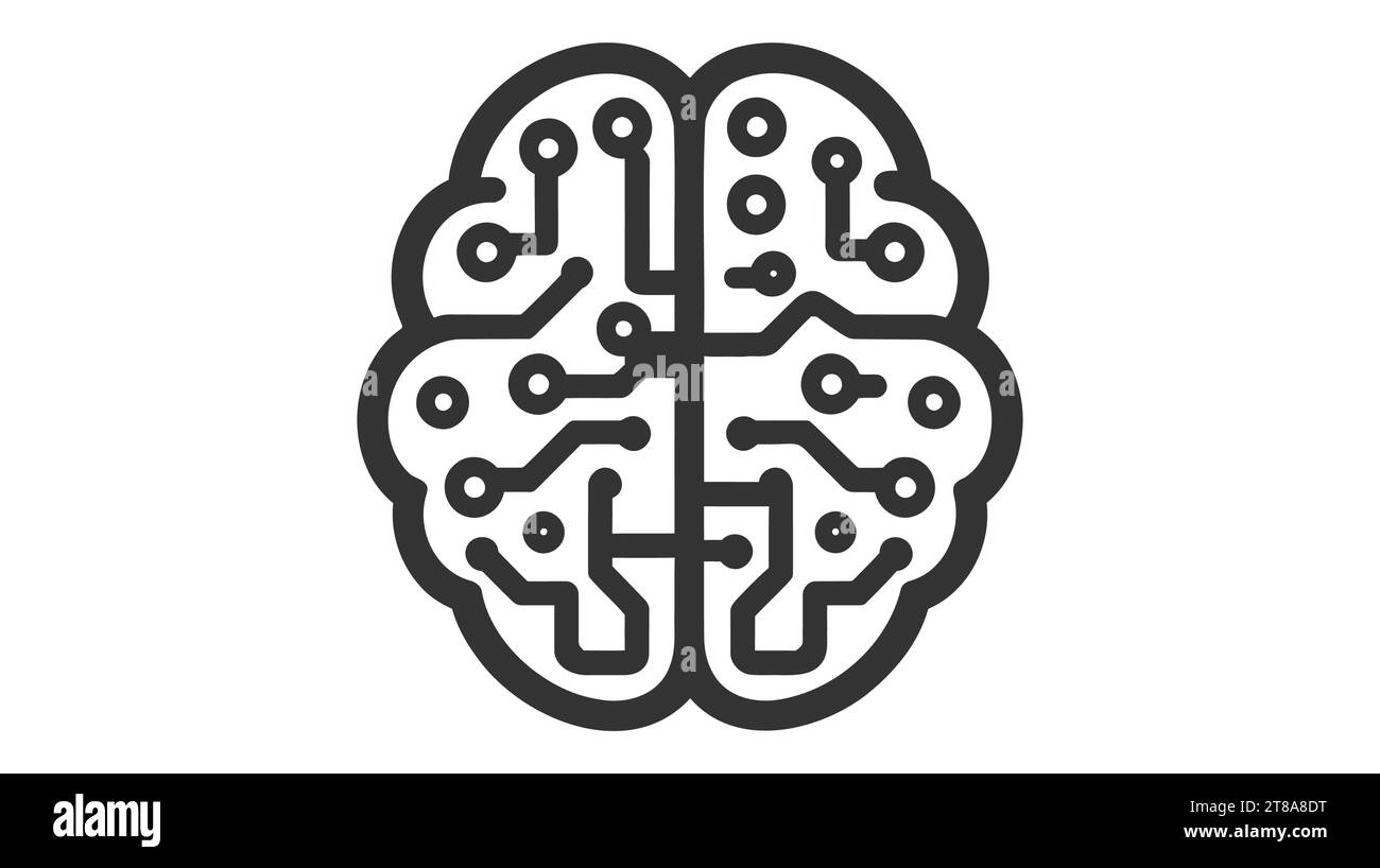 AI artificial intelligence icon. Vector on white background Stock ...