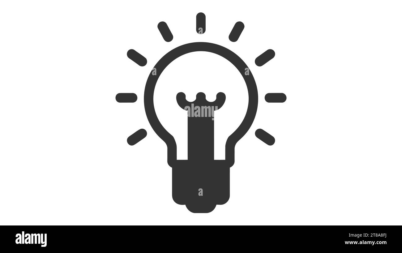 Light bulb icon. Ideas, solution, electricity symbol. Vector Illustration Stock Vector Image ...