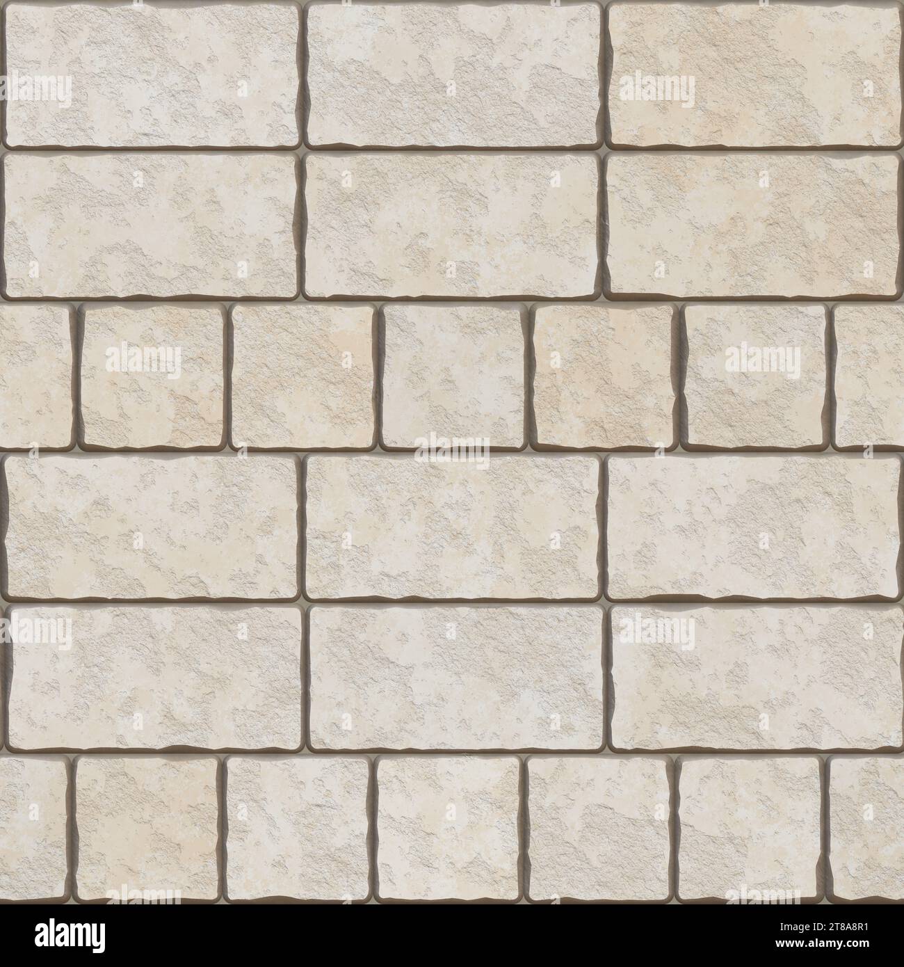 Seamless background of beige bricks. Seamless old sandstone brick wall ...