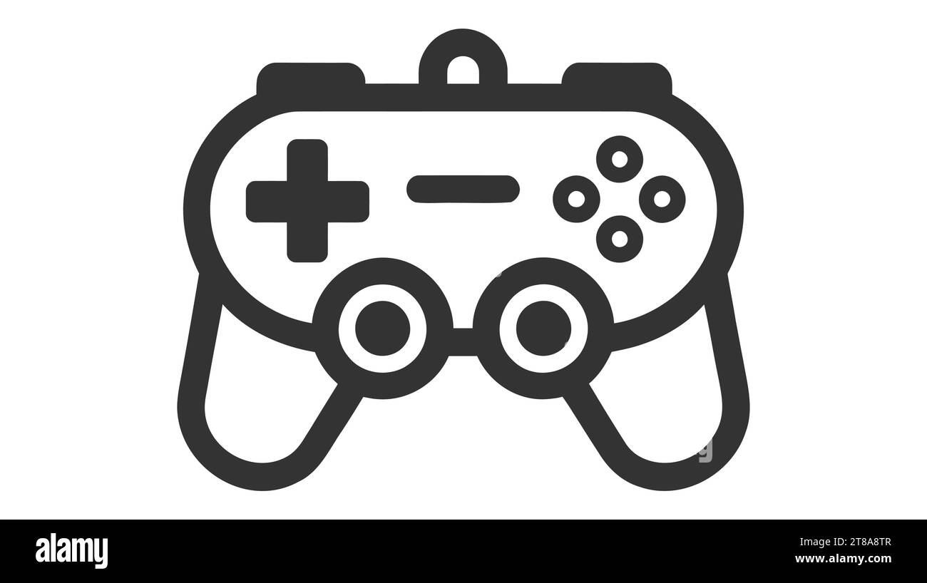 Minimal Gaming Symbol - Stream modern Games - Wireless Controller Icon ...