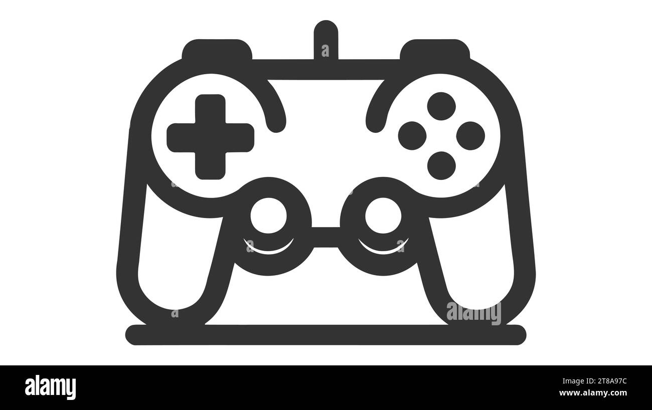 Minimal Gaming Symbol - Stream modern Games - Wireless Controller Icon ...