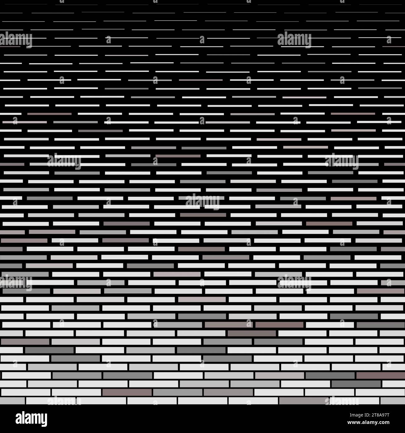 Brick wall seamless pattern background. Horizontal seamless brick ...