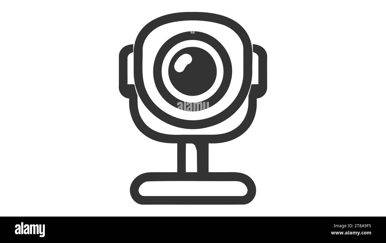 Digital Webcam line icon. linear style sign for mobile concept and web ...