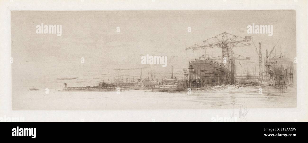 The Clyde from the series The Arteries of Great Britain, 1922. William ...