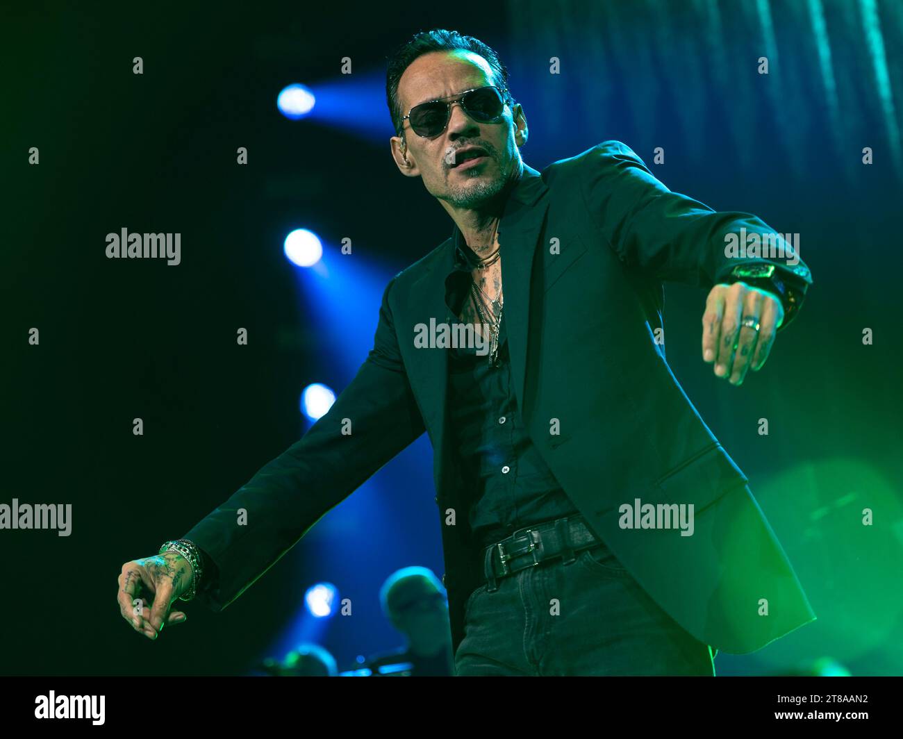 Miami, United States. 18th Nov, 2023. Marc Anthony performs on stage at ...