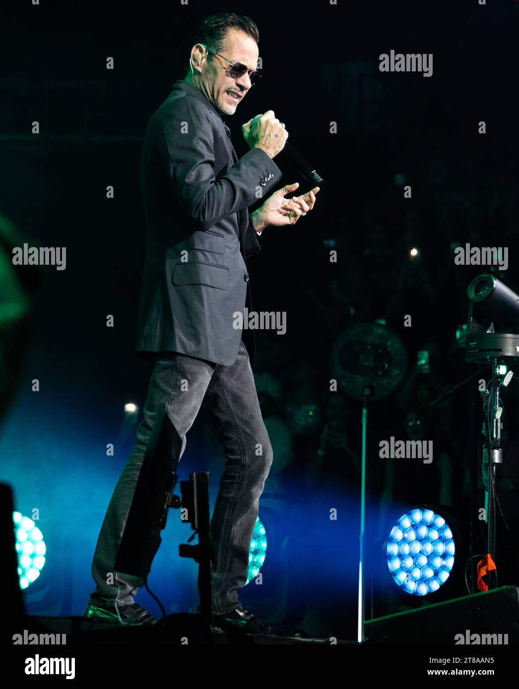 Miami, United States. 18th Nov, 2023. Marc Anthony performs on stage at ...