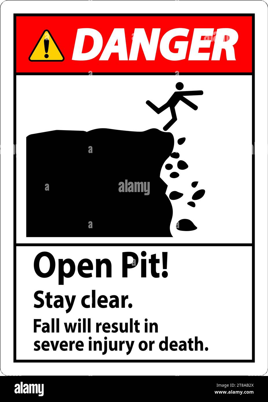 Danger open excavation sign construction hi-res stock photography and ...