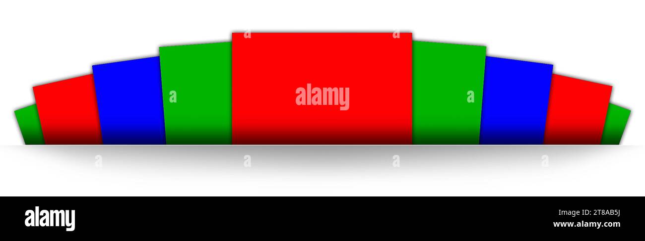 RGB Insert report or screenshoot blank template red, green and blue ...