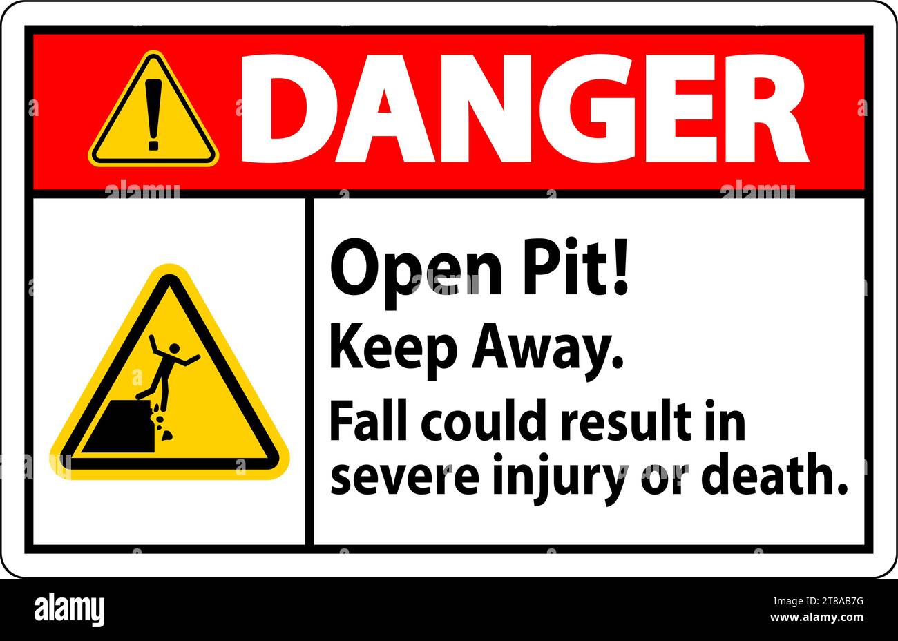 Danger open excavation sign construction hi-res stock photography and ...