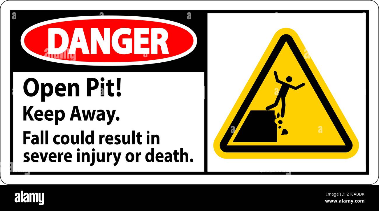 Trench in road Stock Vector Images - Alamy