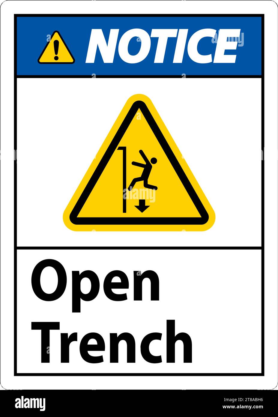 Open trench sign hi-res stock photography and images - Alamy
