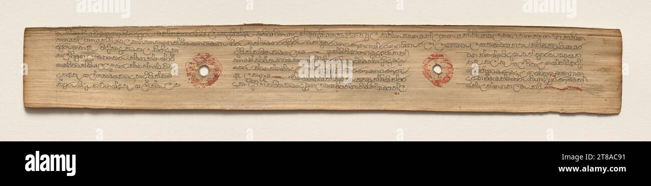 Palm leaf material is still used for manuscripts in Sri Lanka. The palm ...