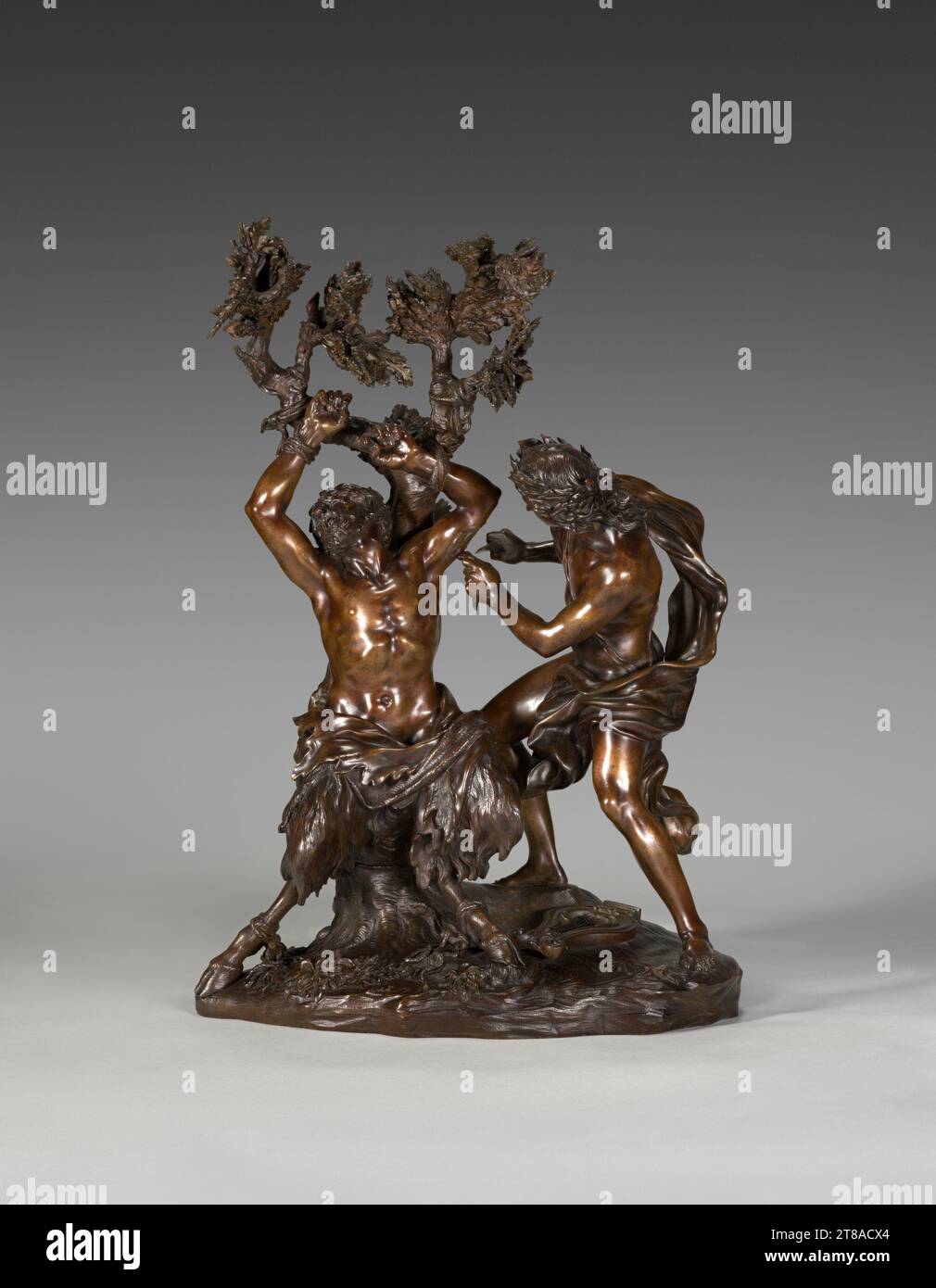 According to myth, the overconfident satyr (half-goat, half-man ...