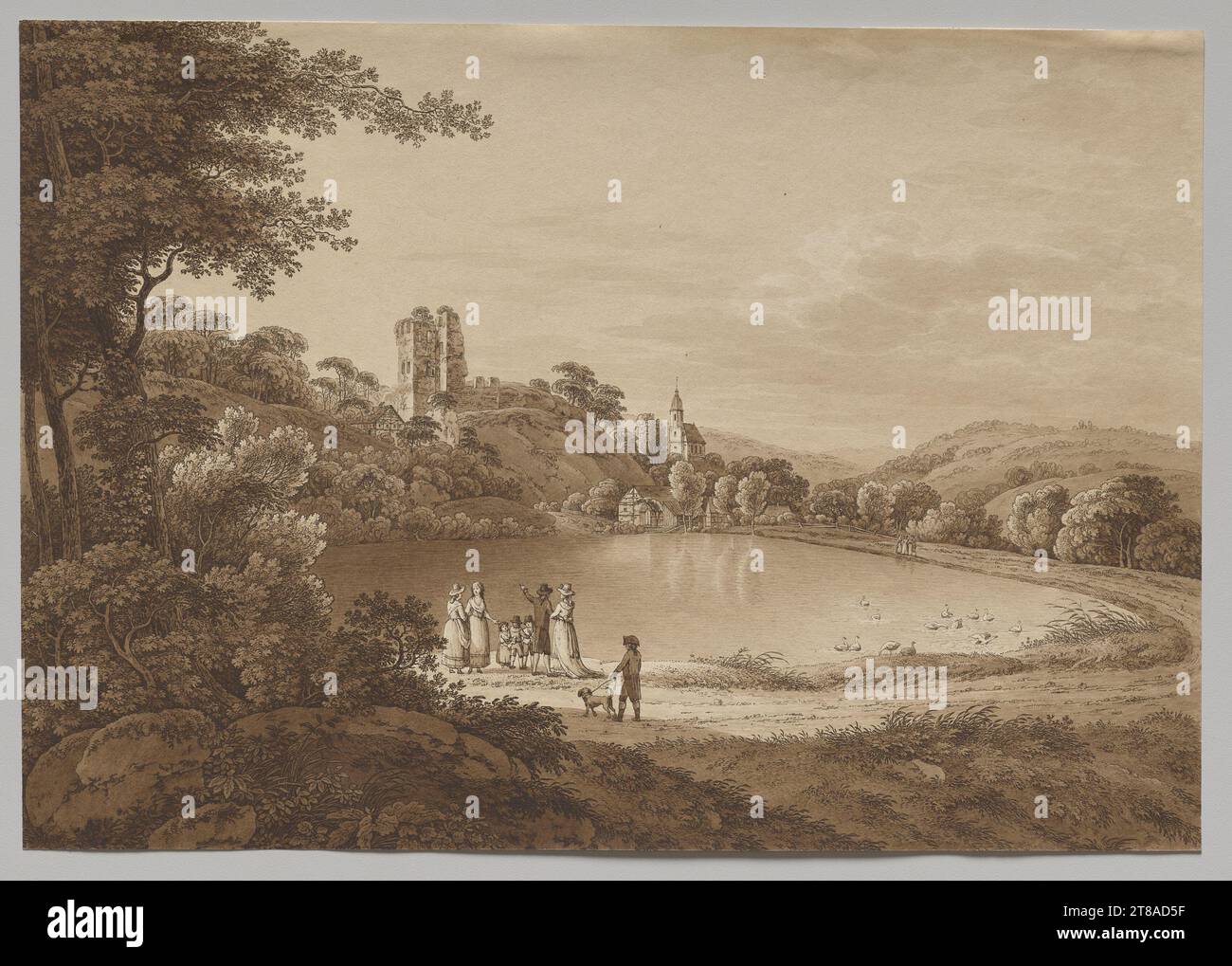 Swiss artist Adrian Zingg made the landscape of Saxony his primary and ...