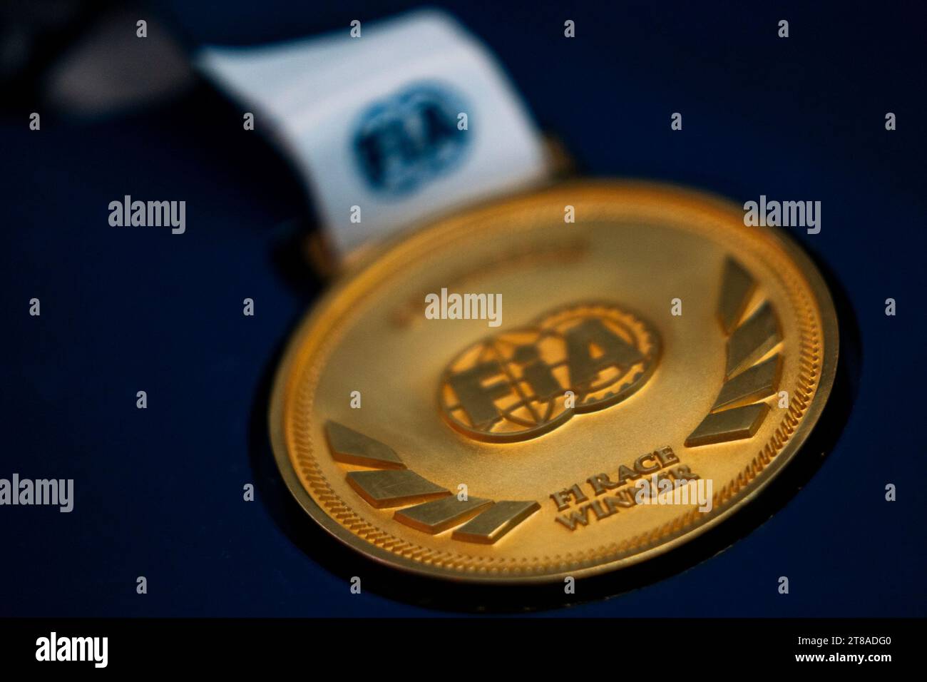 Las Vegas, United States. 18th Nov, 2023. The FIA medal for the winner ...