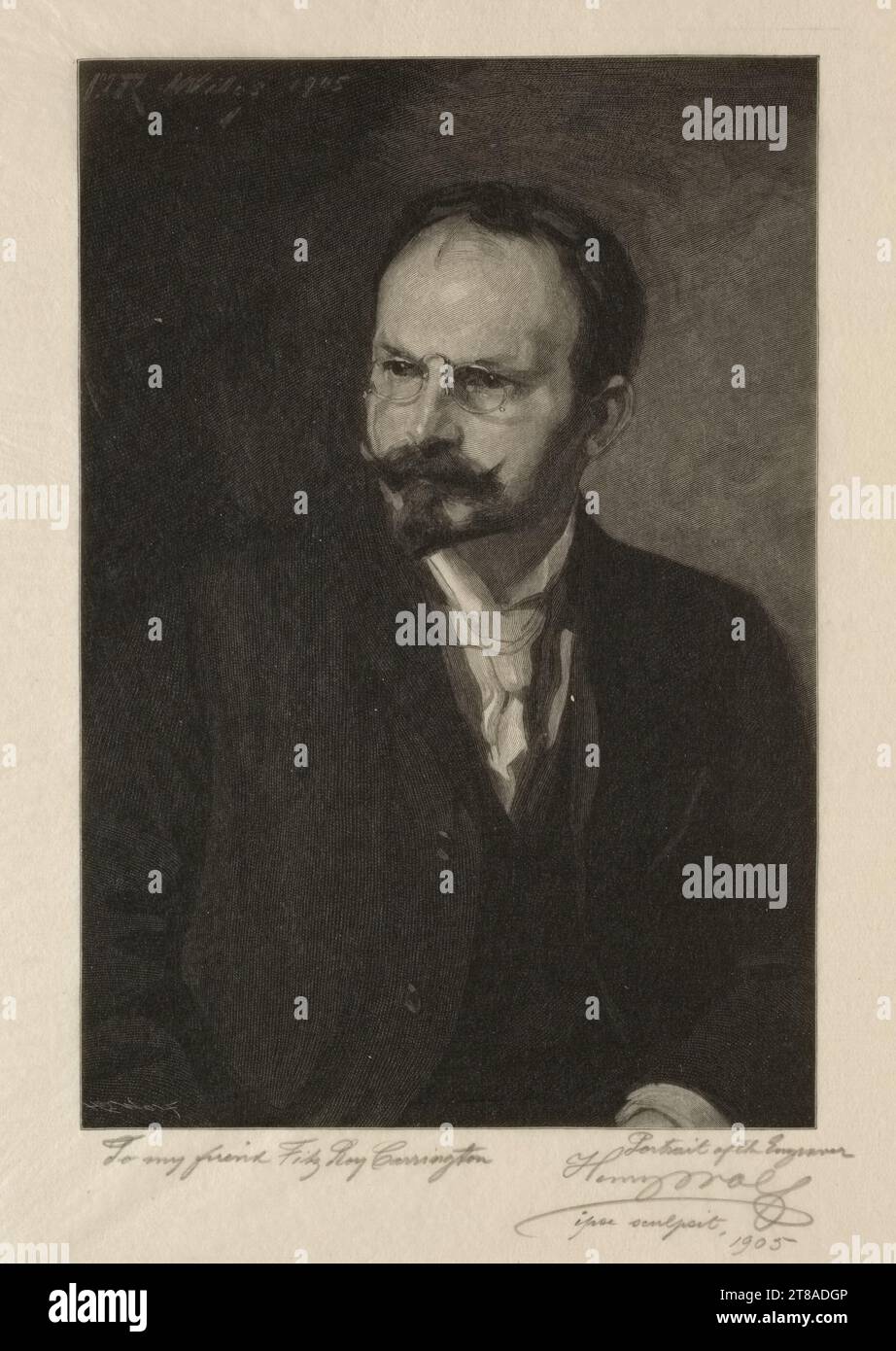 Self-Portrait, 1905. Henry Wolf (American, 1852–1916). Wood engraving ...