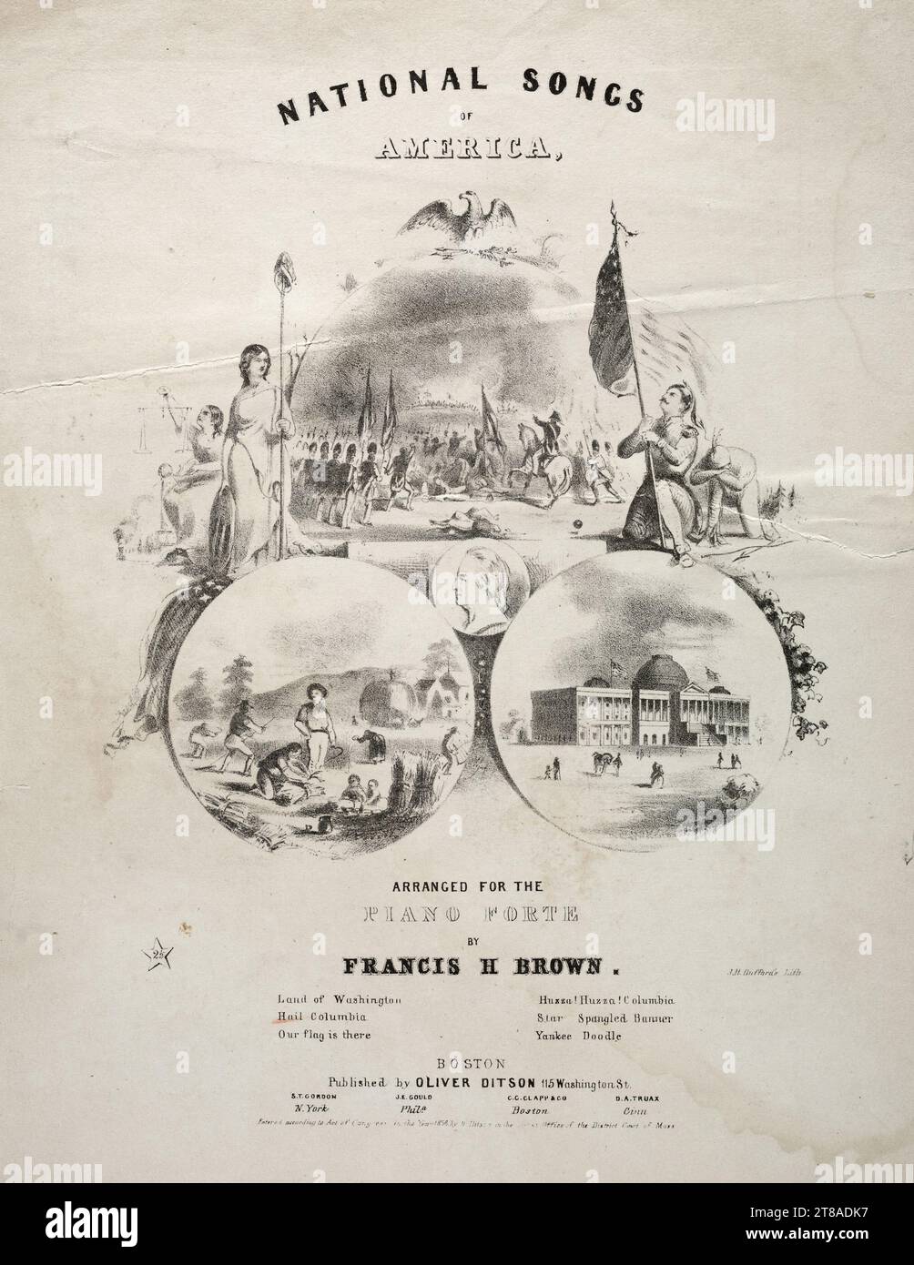 National Songs of America - Sheet Music Cover. Winslow Homer (American ...