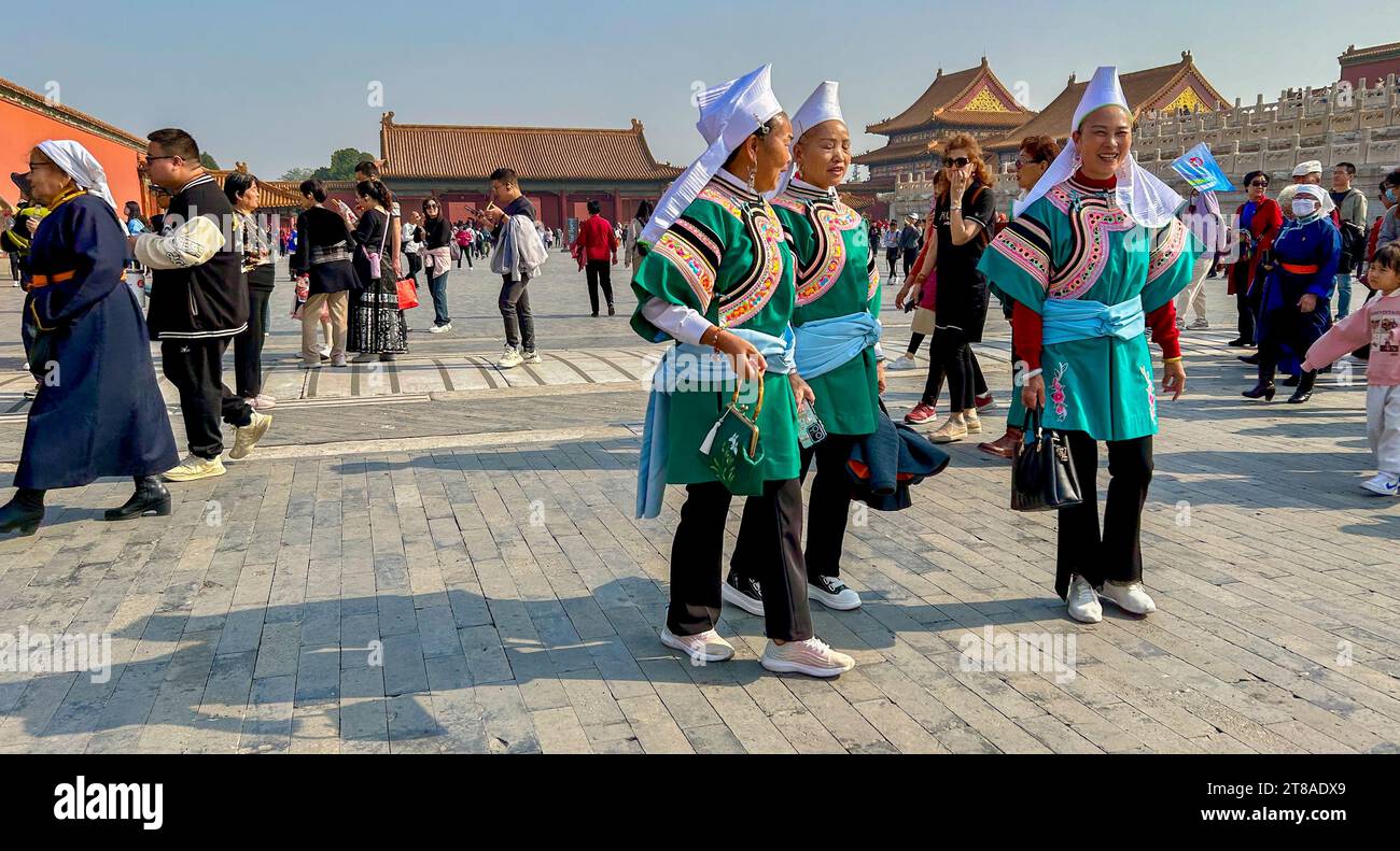 Beijing, China, Large Crowd , Chinese People, Tourists, Visiting in ...