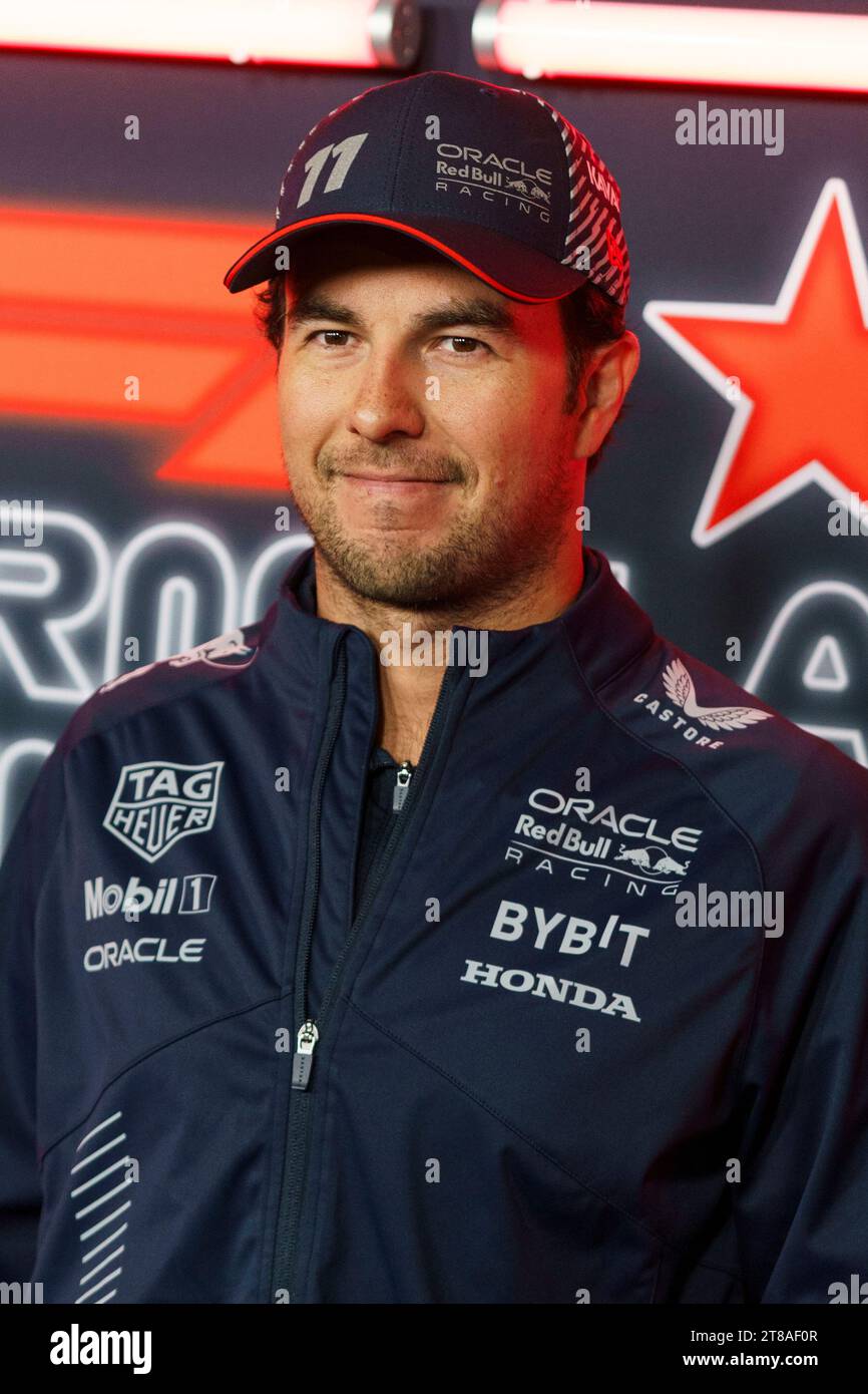Las Vegas, United States. 18th Nov, 2023. Mexican Formula One driver ...