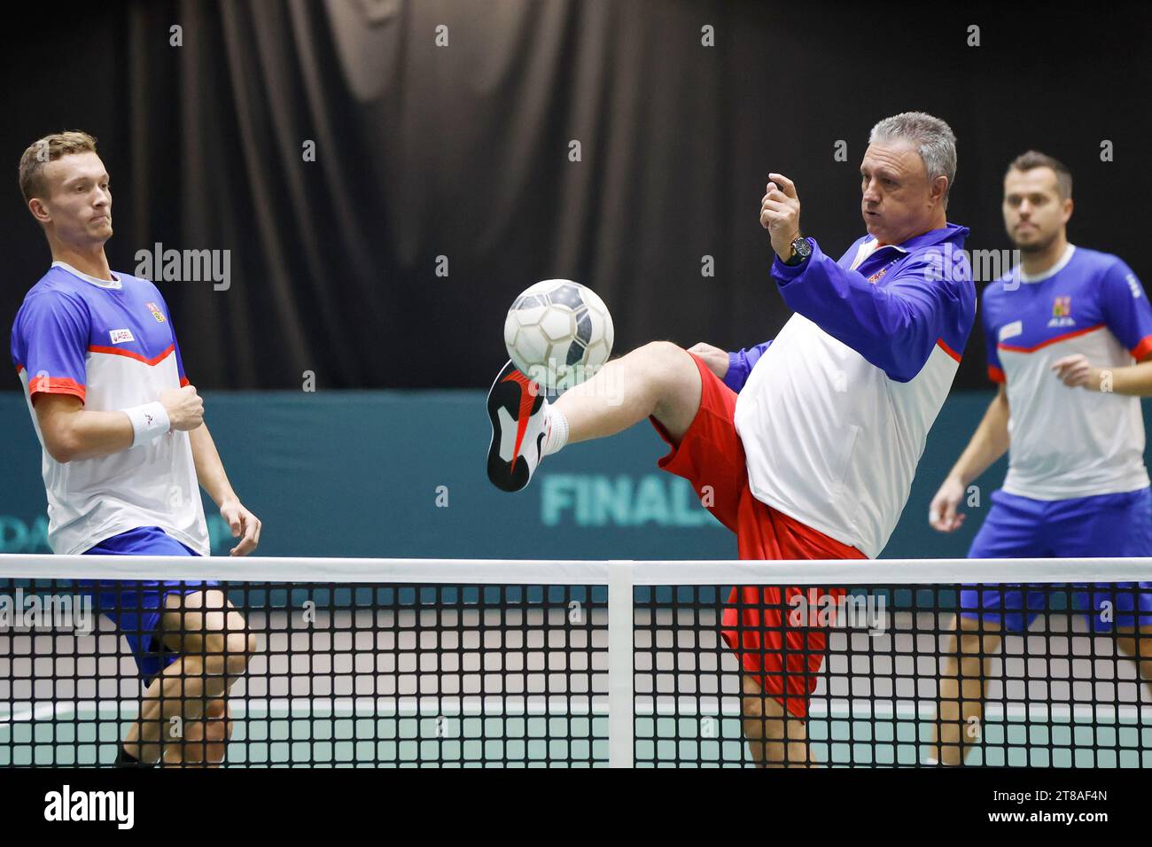 Jiri Lehecka, from left, non-playing captain Jaroslav Navratil and Adam ...