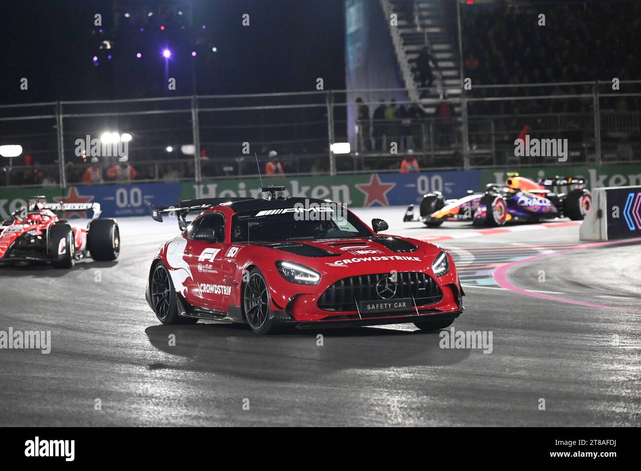 safety car, during the 2023 Formula 1 Heineken Silver Las Vegas Grand ...