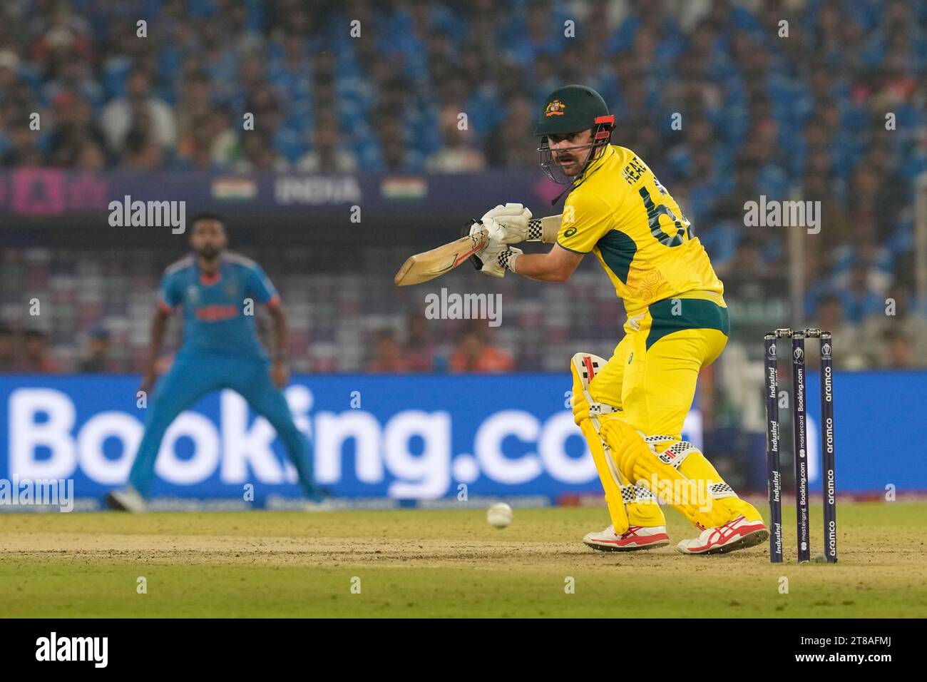Australia's Travis Head plays a shot during the ICC Men's Cricket World ...