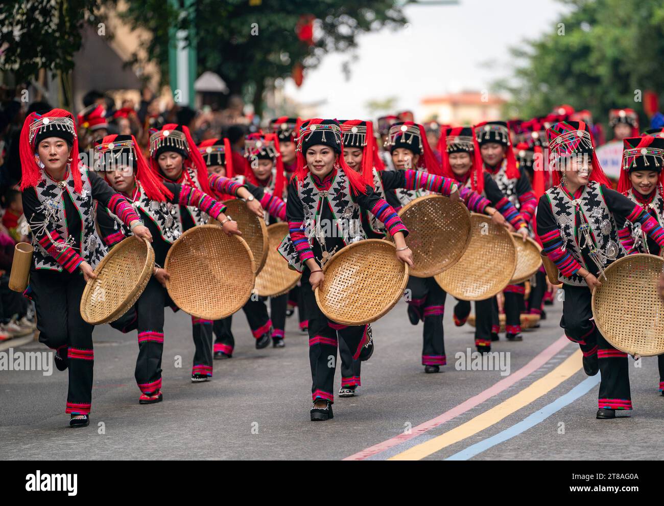 Luchun, China's Yunnan Province. 19th Nov, 2023. Local residents of ...