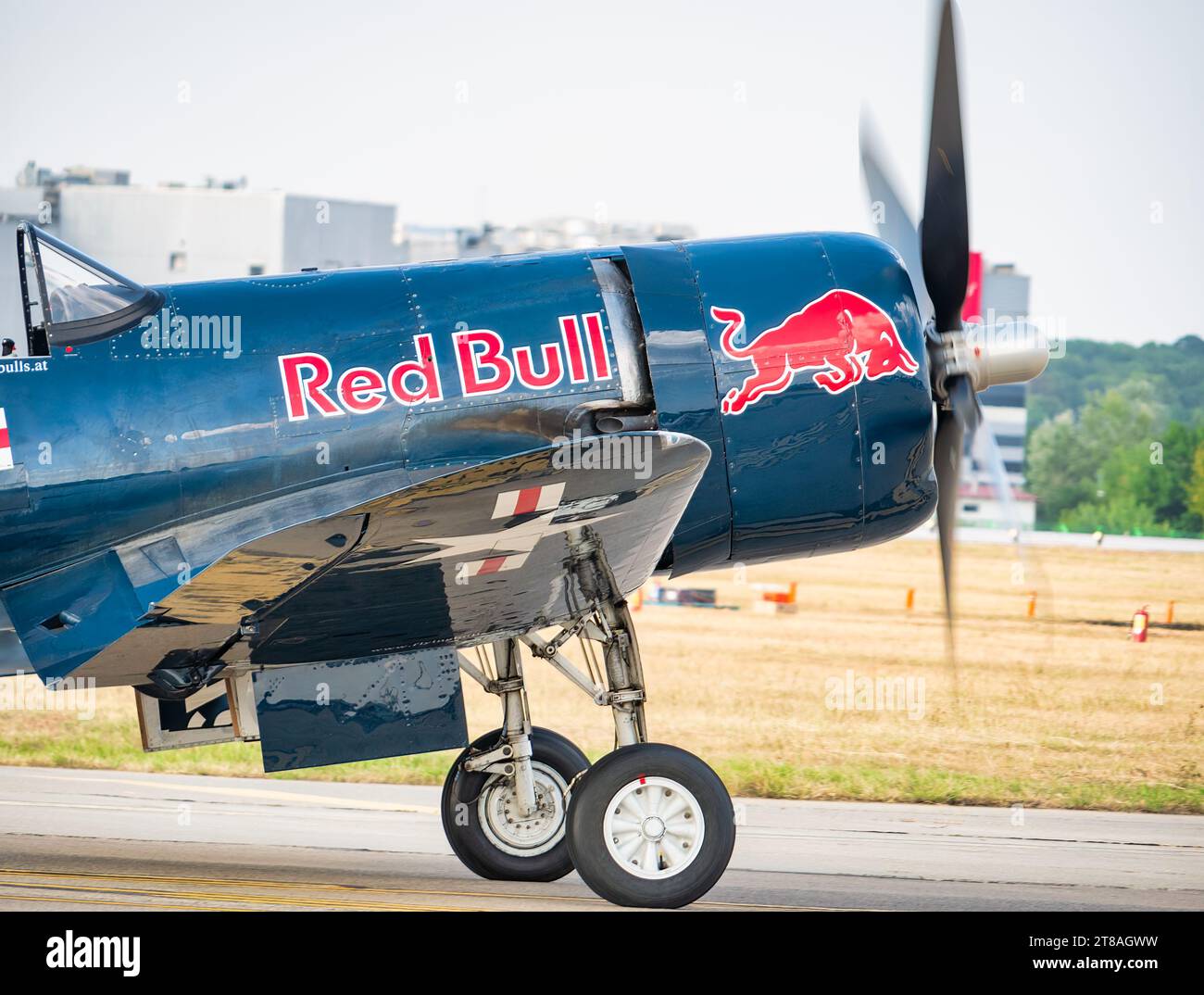 Bucharest, Romania -August 25 2023: Red Bull logo livery on a Chance ...