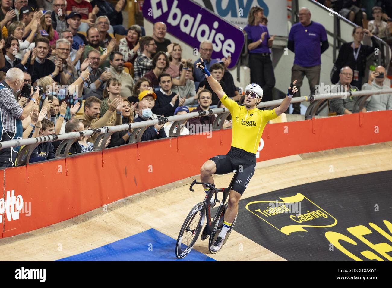 Belgian Tuur Dens pictured in action during the final day of the ...