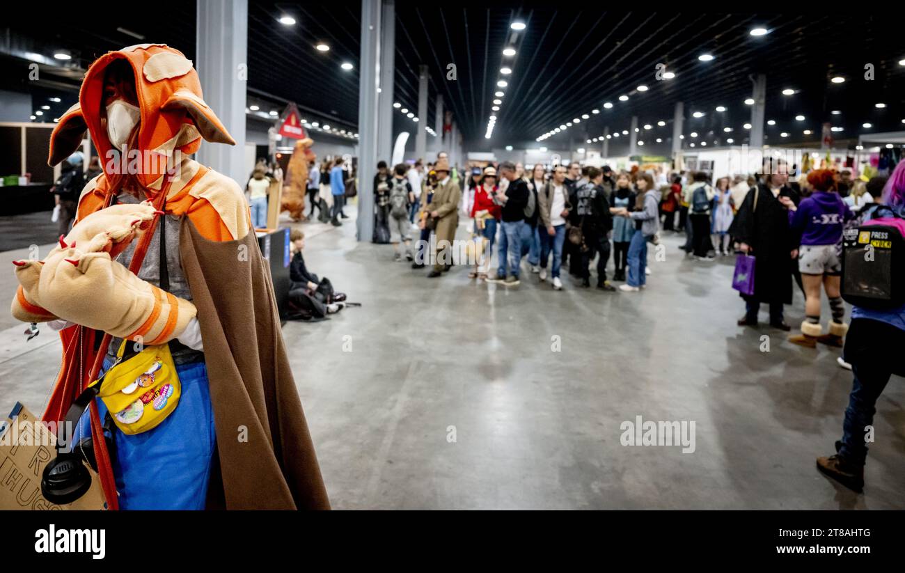 UTRECHT - Visitors in cosplay costume during the winter edition of ...