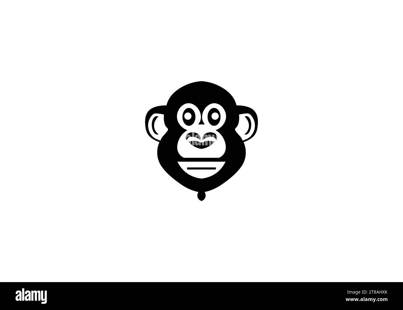 Cute monkey icon Black and White Stock Photos & Images - Alamy