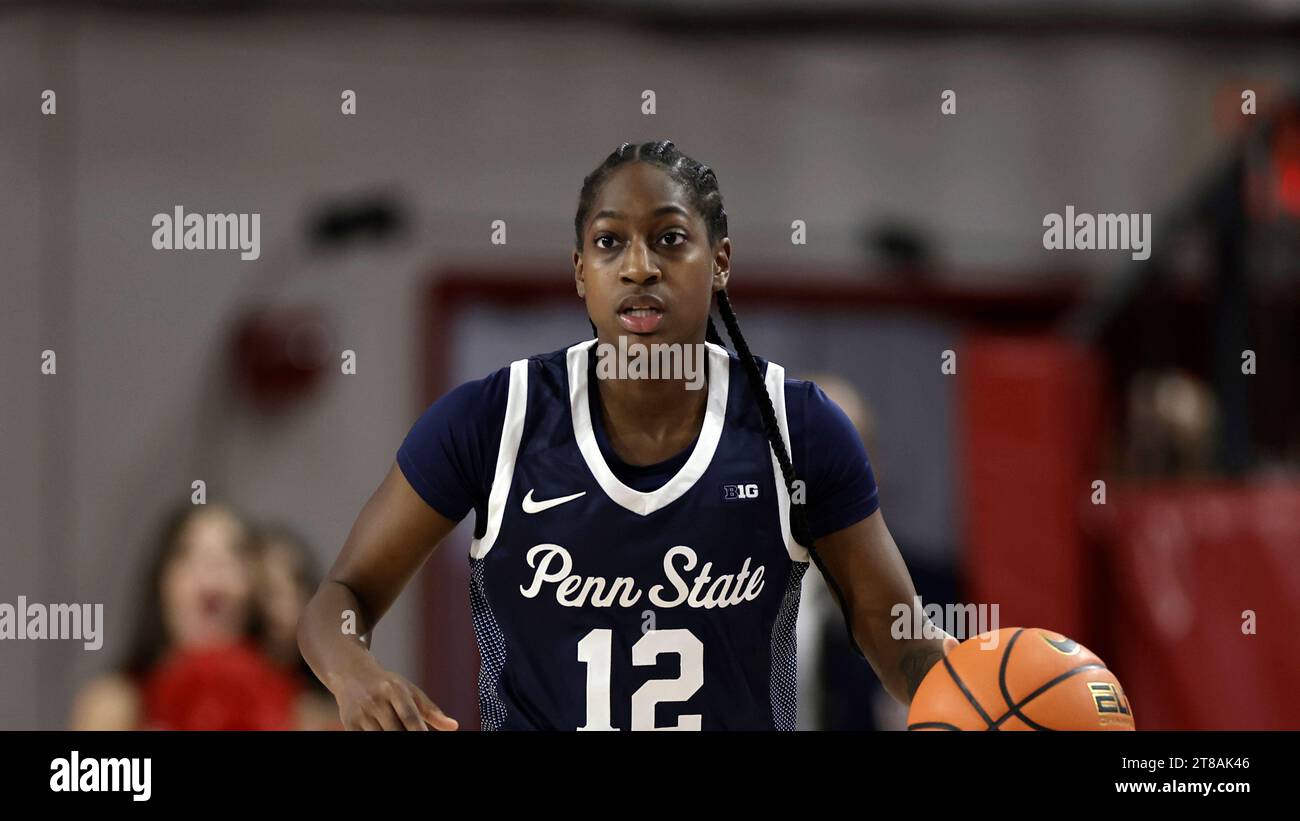 Penn State guard Jayla Oden (12) in action against St. John's during an ...
