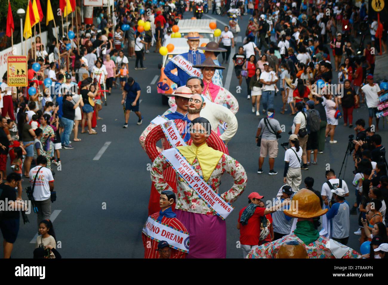 November 19, 2023, Angono, Rizal, Philippines: A papier-mache statues ...