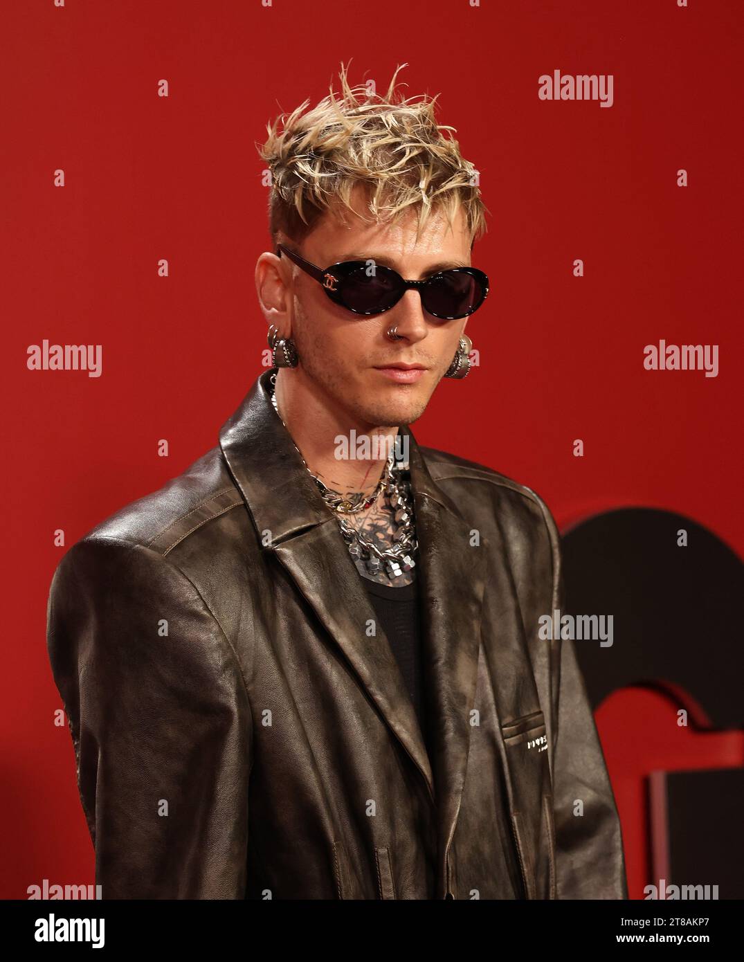 Machine Gun Kelly attends 2023 GQ Men of the Year at Bar Marmont on ...