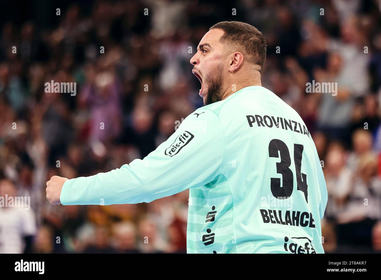19 November 2023, Schleswig-Holstein, Kiel: Handball: Bundesliga, THW ...