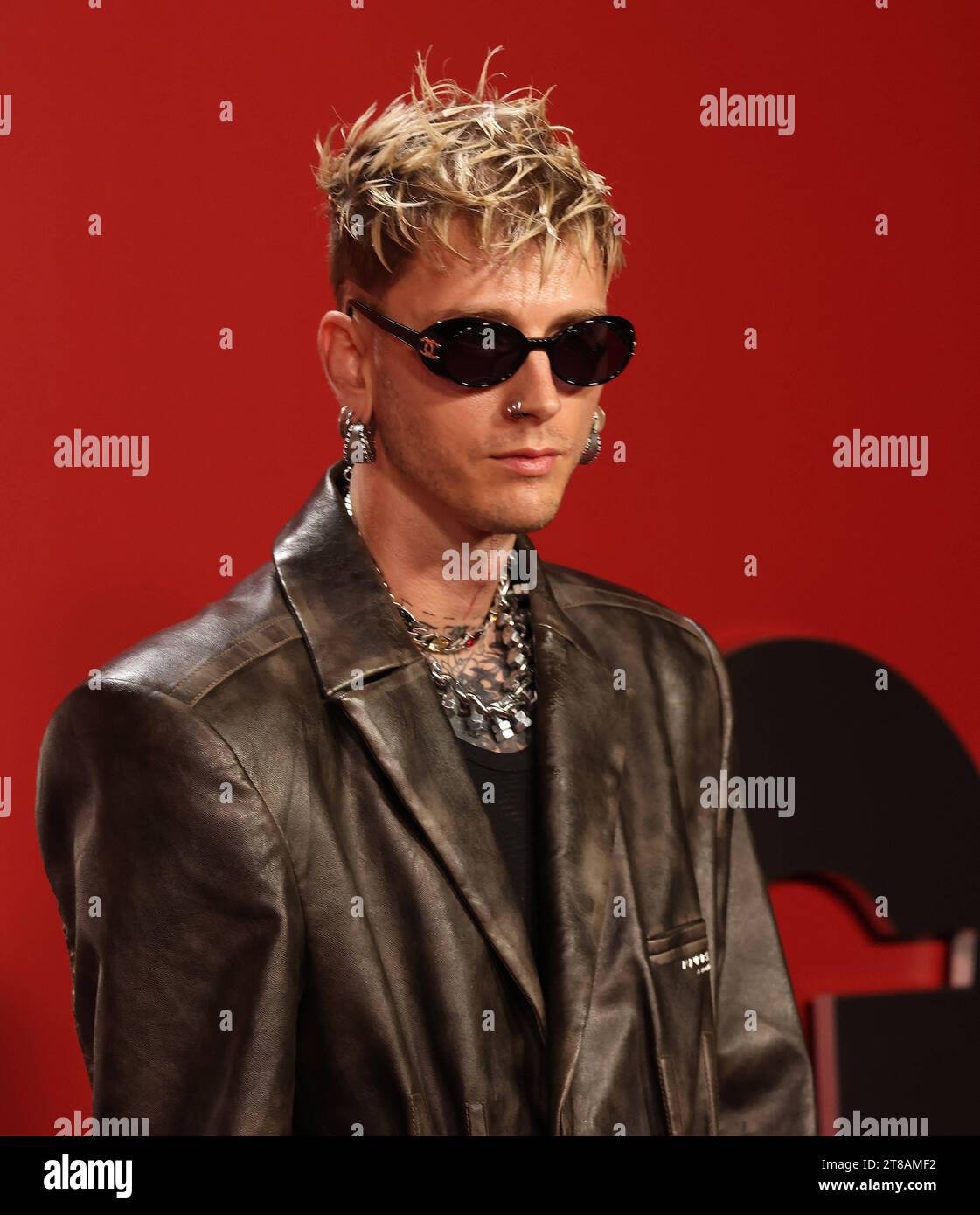Machine Gun Kelly attends 2023 GQ Men of the Year at Bar Marmont on ...