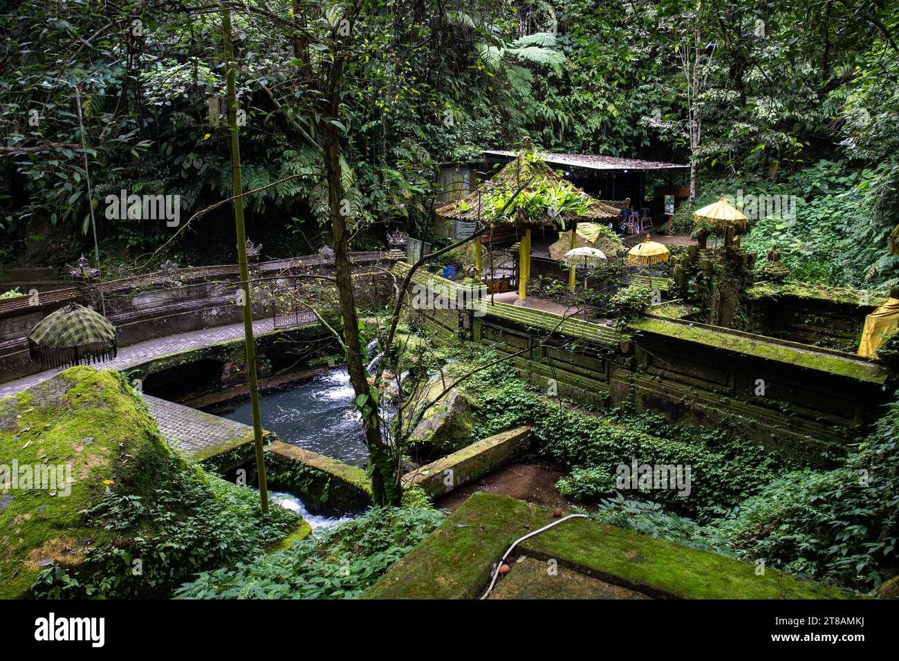 A small temple used for holy ablutions. Haunted and covered in moss ...