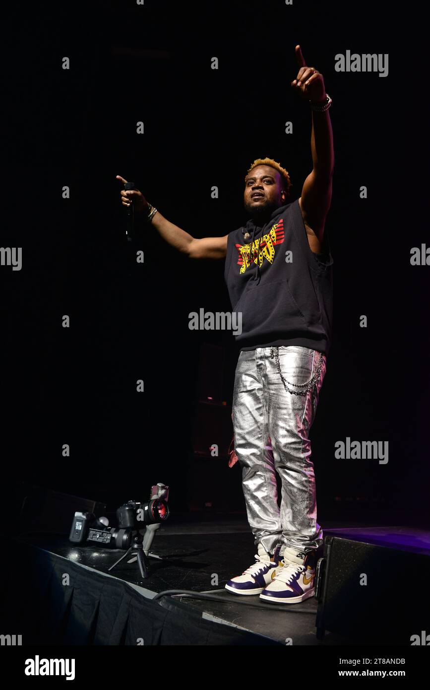 Miami, Florida, USA. 17th Nov, 2023. Travis Greene performs live on ...