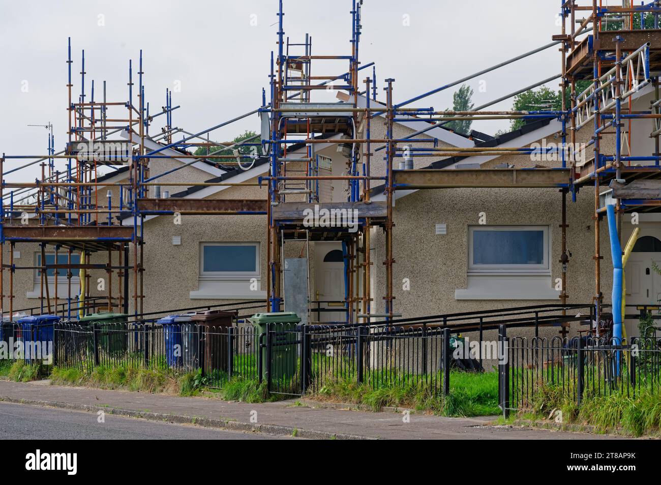 New housing development building houses for increased demand in rural ...