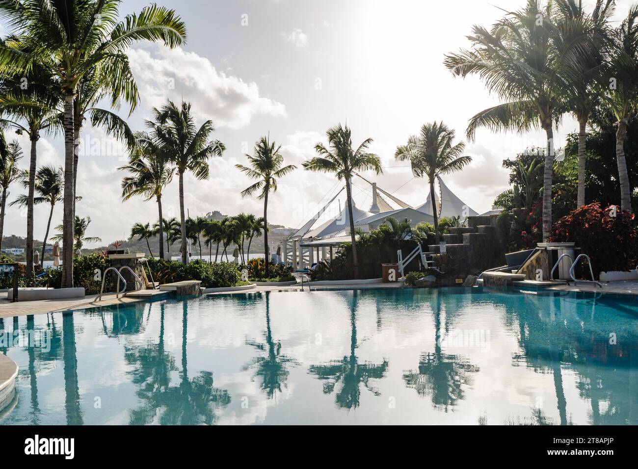 A closeup of Ritz-Carlton, St. Thomas, USVI Swimming Pool Stock Photo ...
