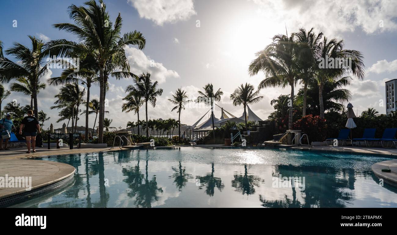 A closeup of Ritz-Carlton, St. Thomas, USVI Pool Stock Photo - Alamy