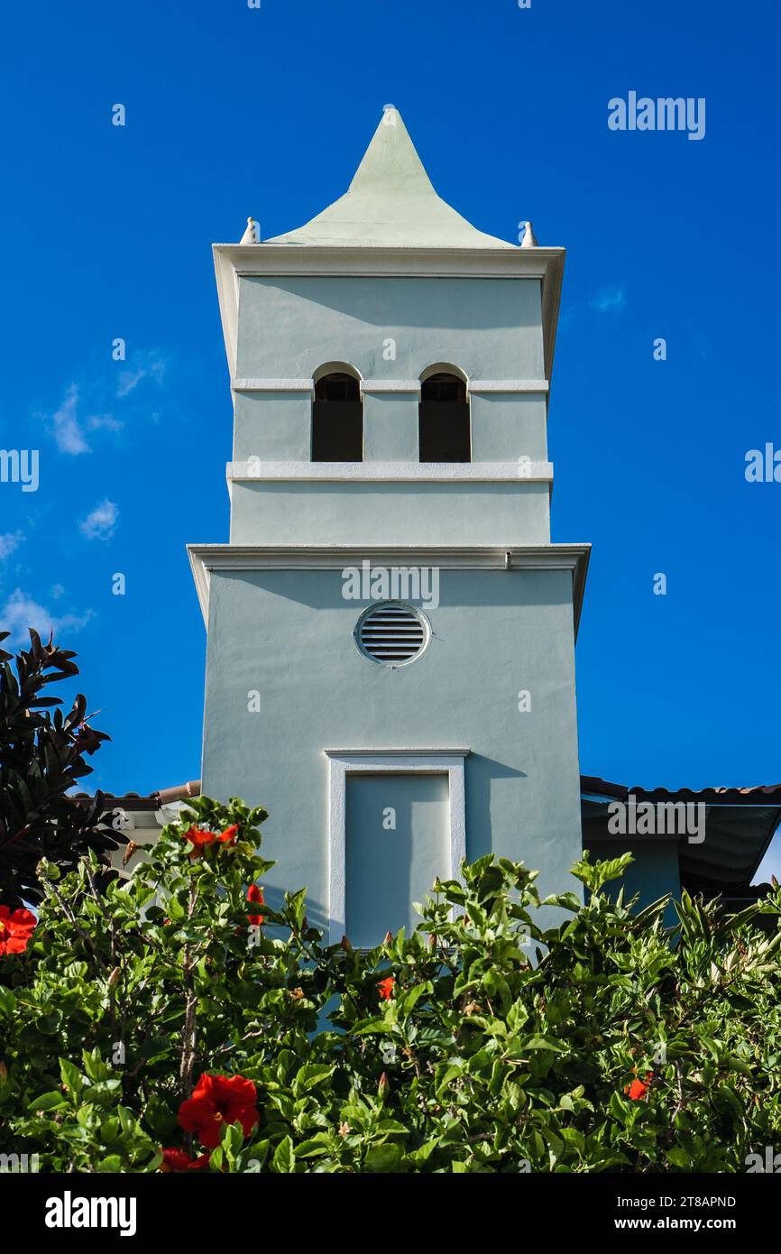 A closeup of Ritz-Carlton, St. Thomas, USVI Bell Tower in the Lobby ...