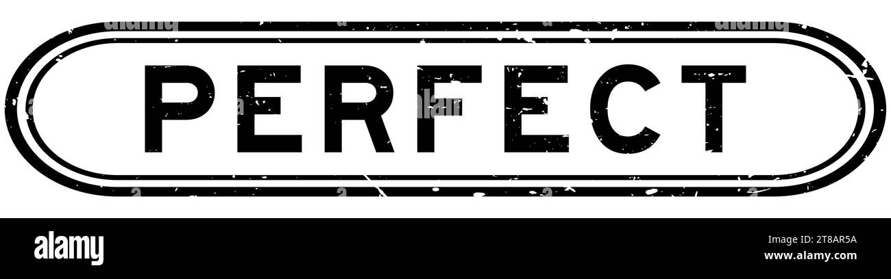 Grunge black perfect word rubber seal stamp on white background Stock ...