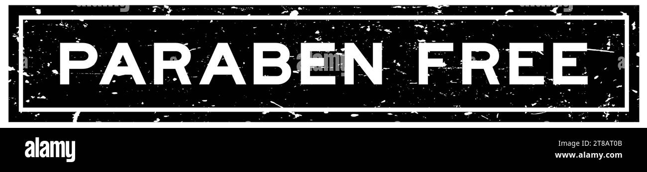 Grunge black paraben free word square rubber seal stamp on white background Stock Vector Image ...