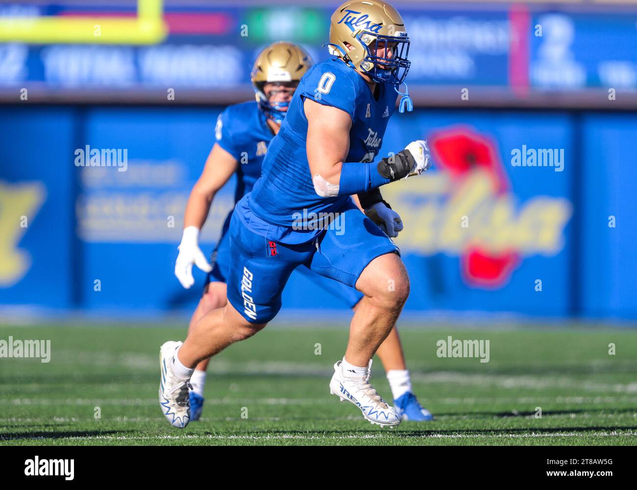 November 18, 2023:.Tulsa Golden Hurricane defensive lineman Ben ...